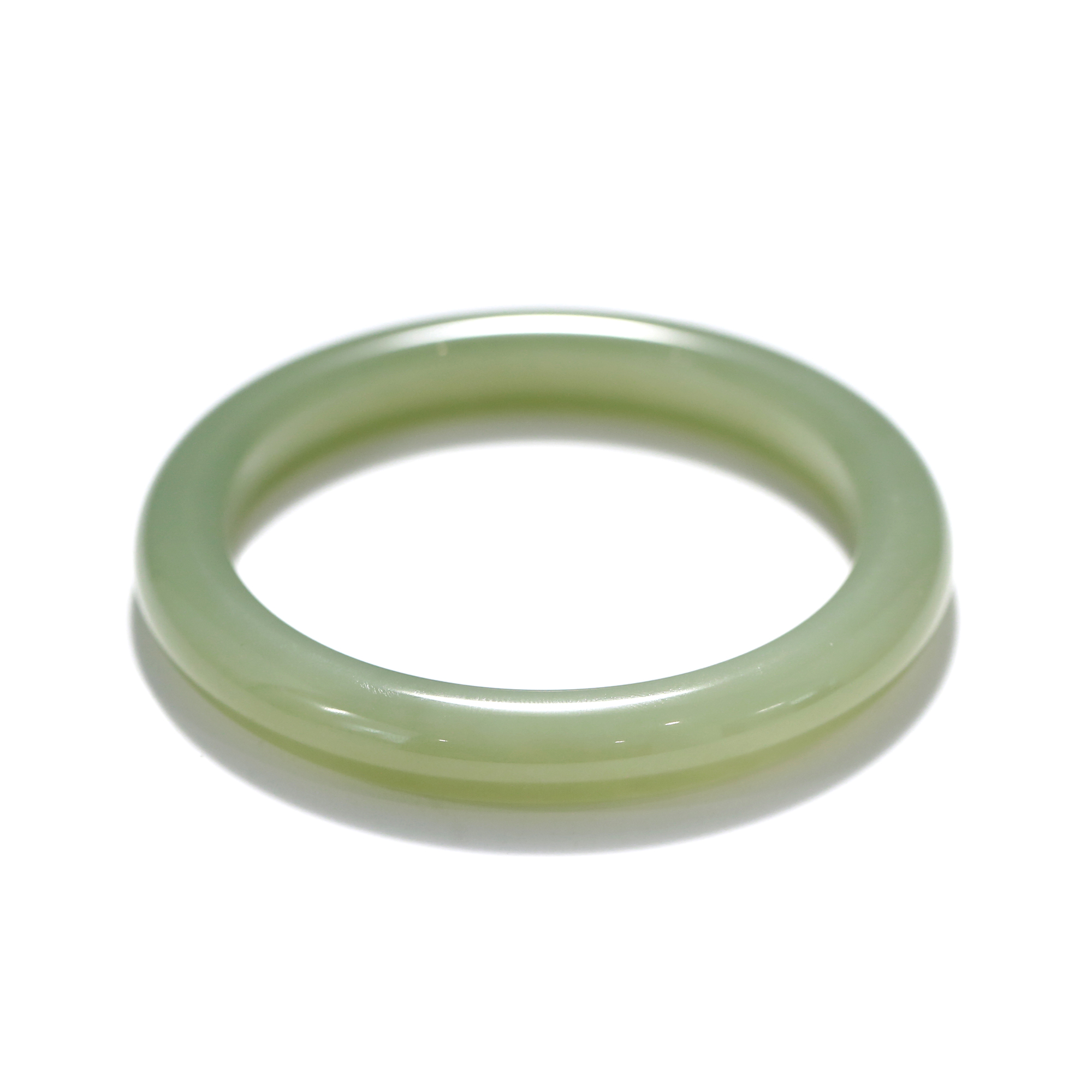 Hetian Jade Collection Hetian Jade Light Greenish White Jade Bangle ...